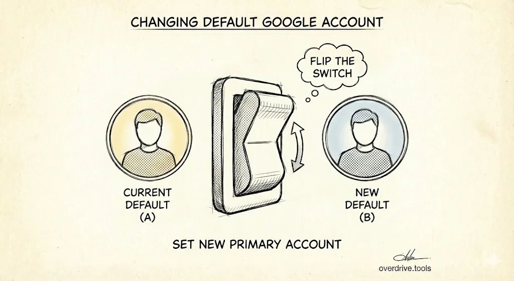 How to Change Default Google Account for Drive | Overdrive Guides ...